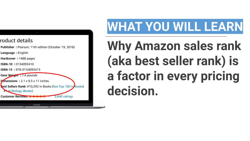 Why Amazon Sales Rank is the #1 factor in pricing strategy