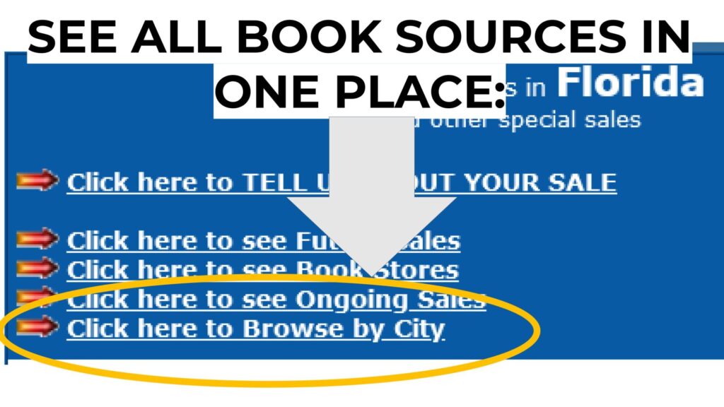How to use Book Sale Finder to find library sales (7 tricks)